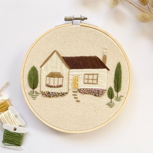 Embroidery Pattern, PDF Pattern, Embroidery Digital Download, House ...