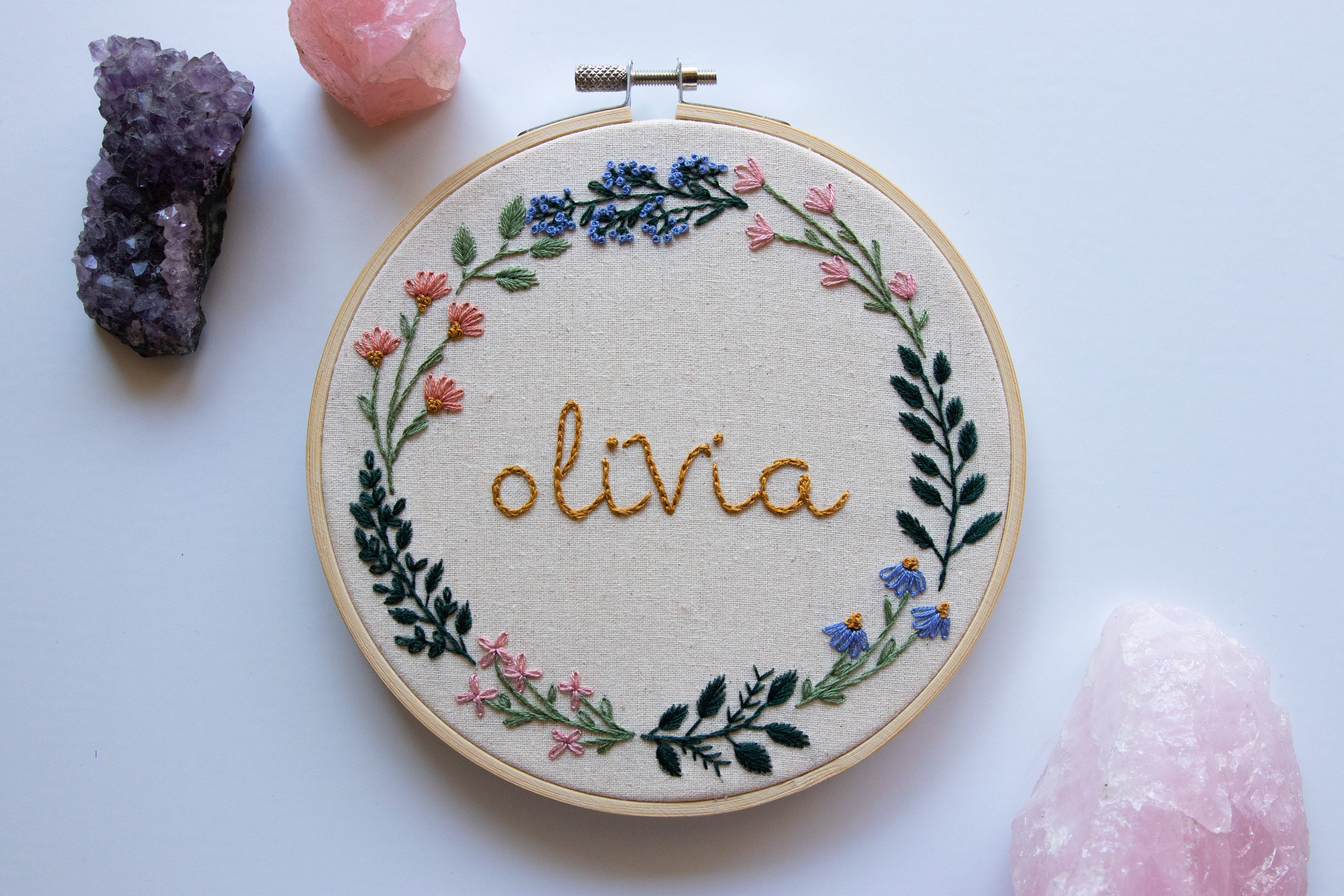 Personalised Name Embroidery Pattern Digital Download PDF - Etsy