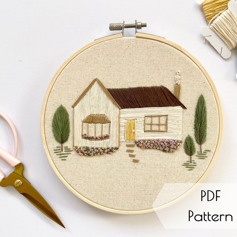 House Embroidery - Etsy