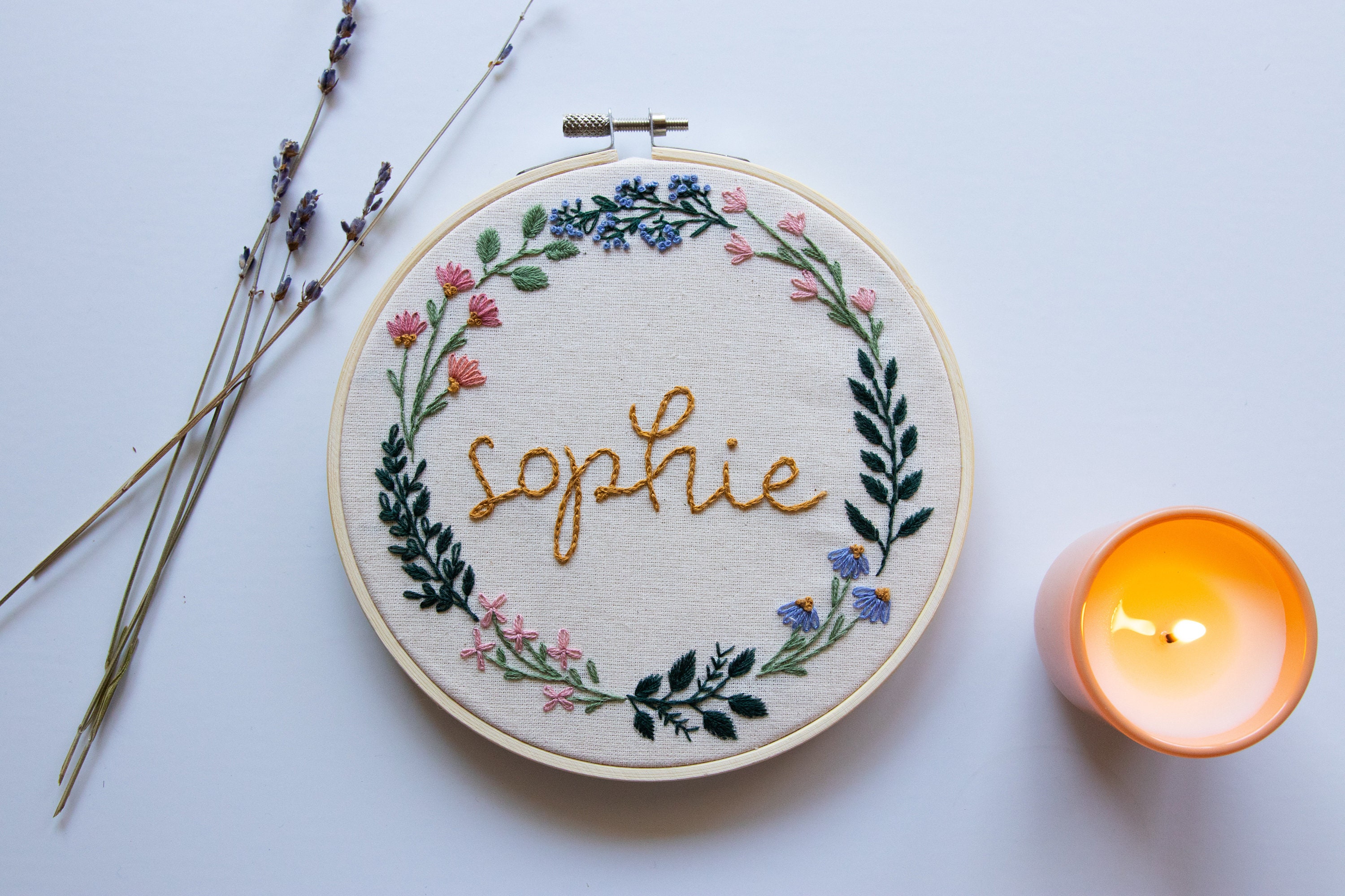 Personalised Name Embroidery Pattern Digital Download PDF - Etsy