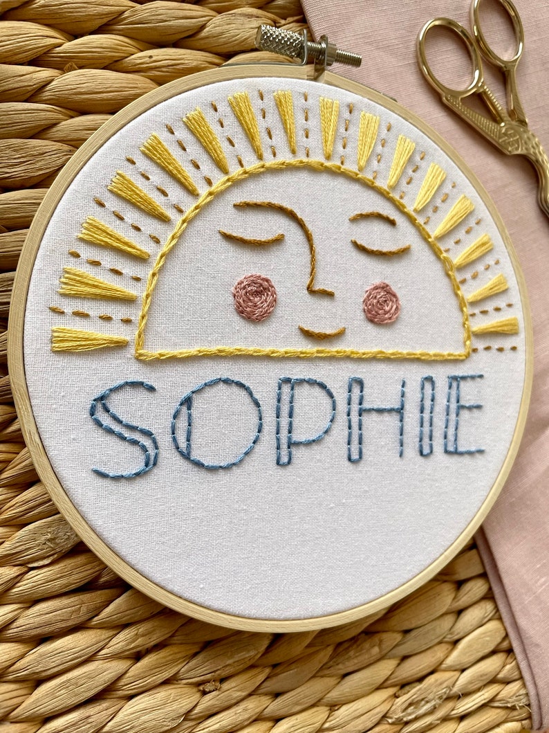 Personalised Name Embroidery Pattern PDF Pattern Digital - Etsy