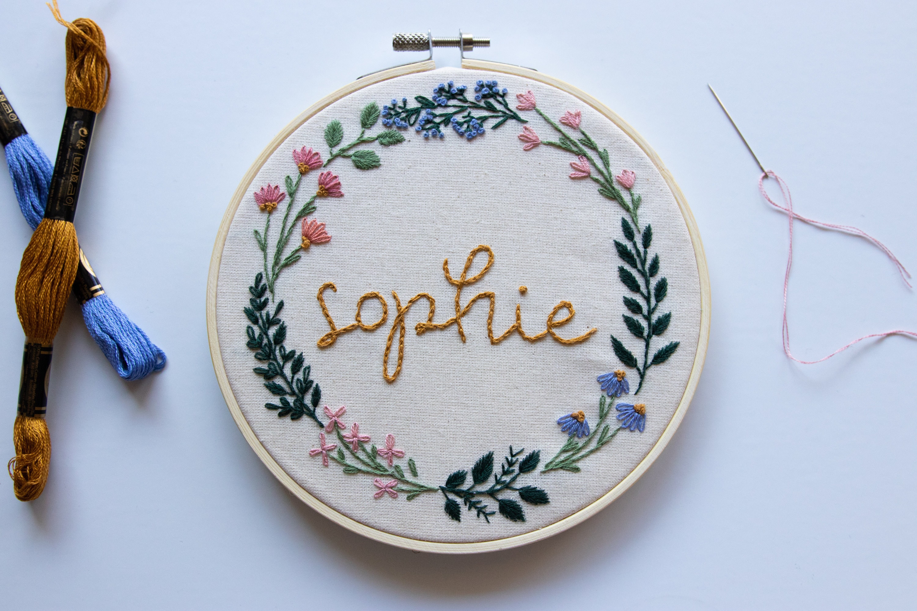 Personalised Name Embroidery Pattern Digital Download PDF - Etsy