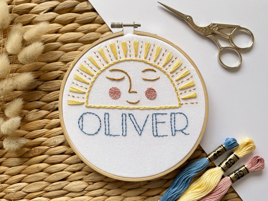 Personalised Name Embroidery Pattern – PDF Pattern - Digital Download ...