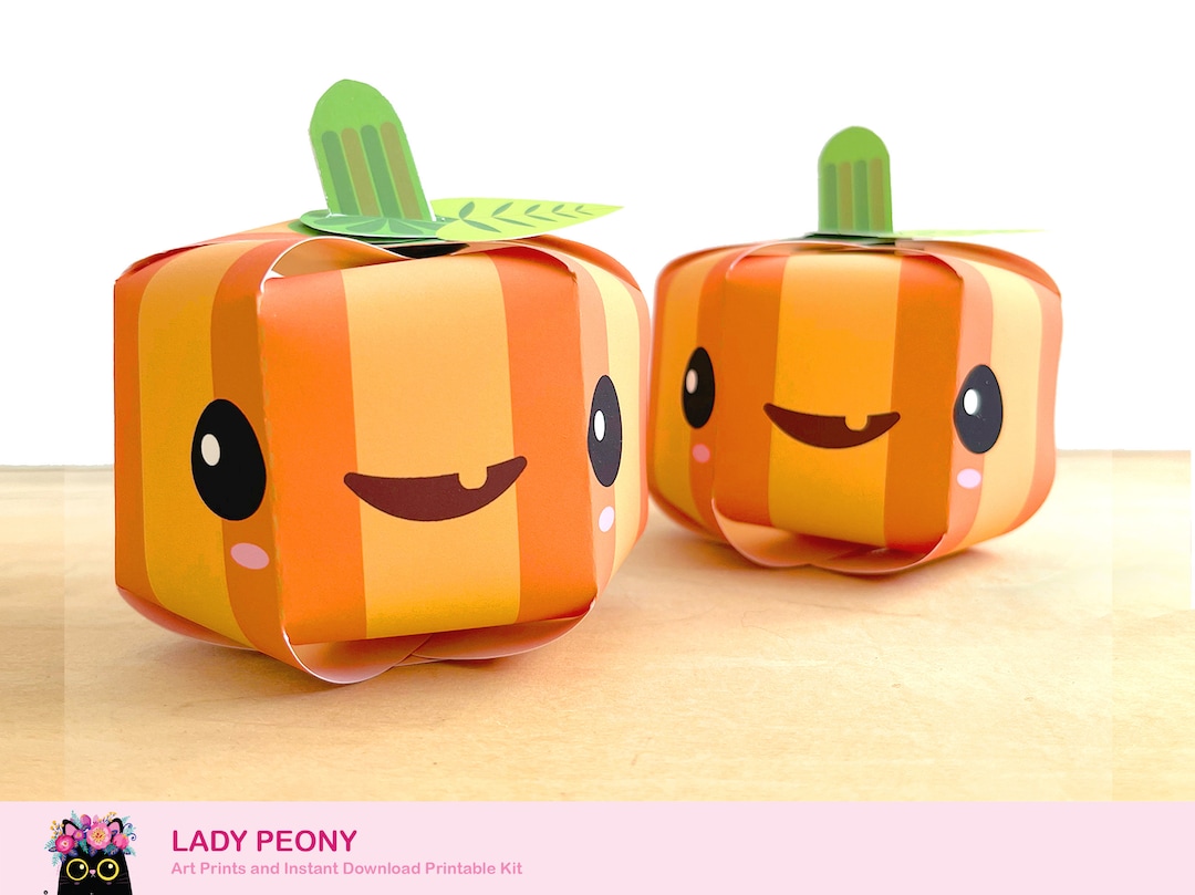 Cute Pumpkin Candy Box | Candy, Halloween Party Favor Box, Kid's Party ...