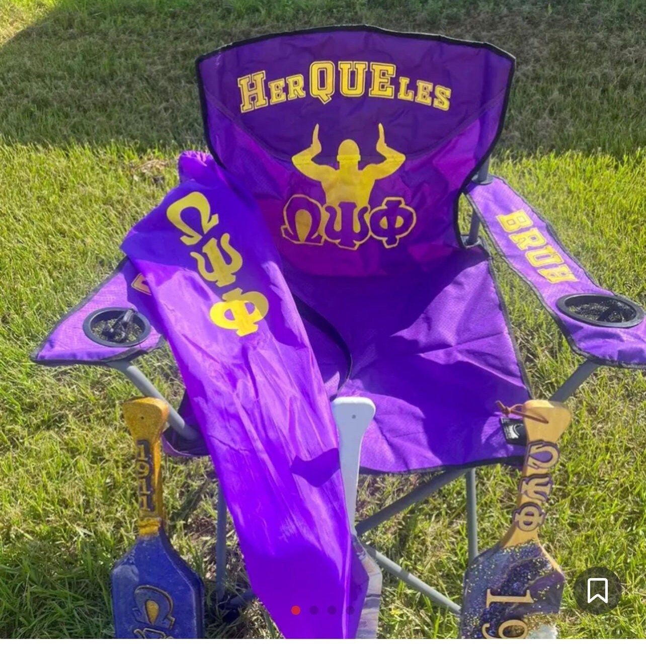 Omega Psi Phi Tailgate Chair - Etsy