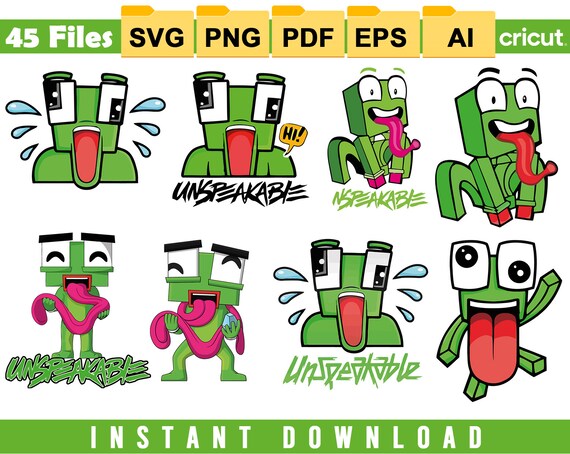 Unspeakable SVG Bundle Unspeakable Clipart Unspeakable Frog - Etsy Canada