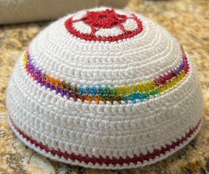 Red String Kippah - Etsy
