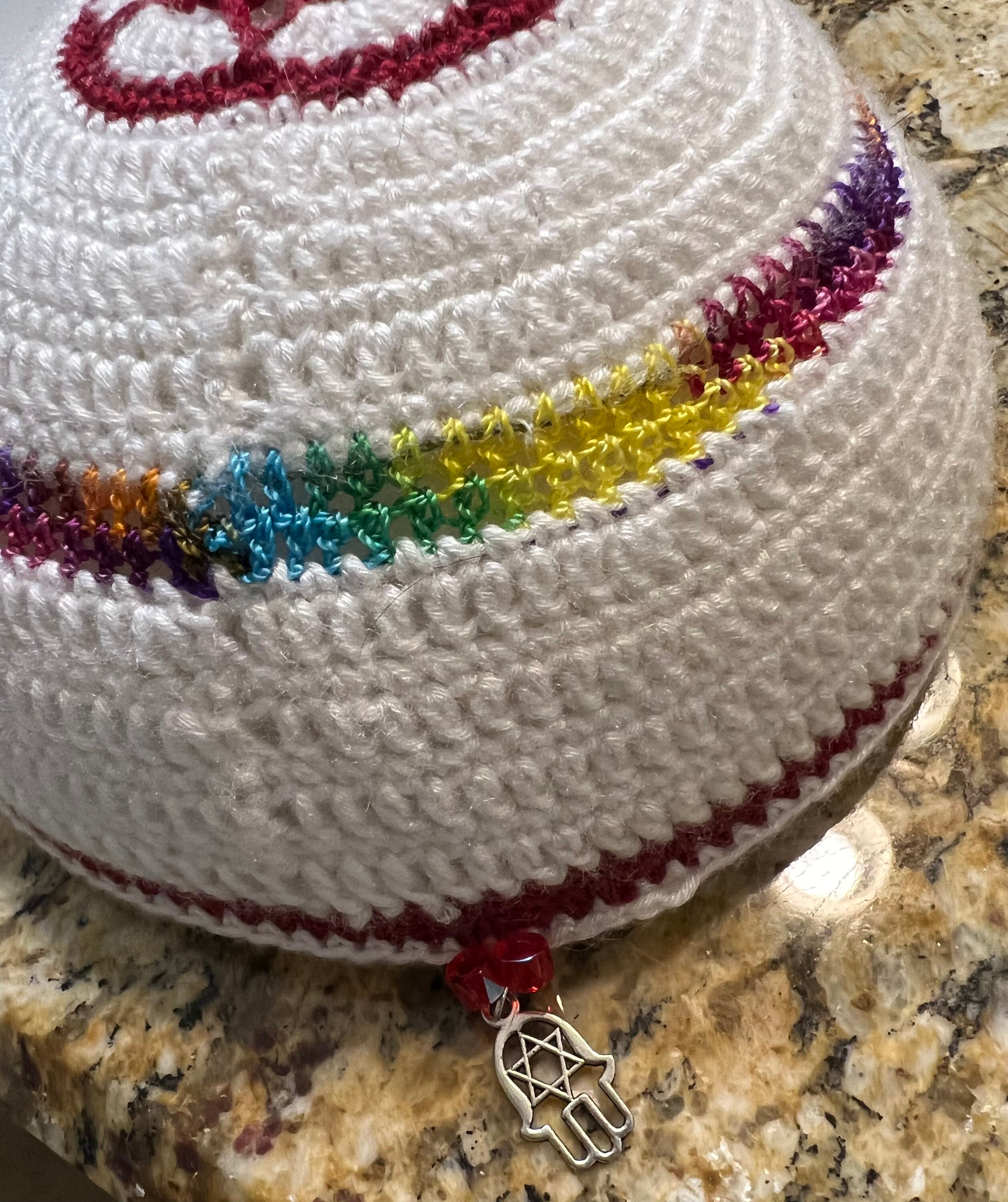 Red String Kippah - Etsy