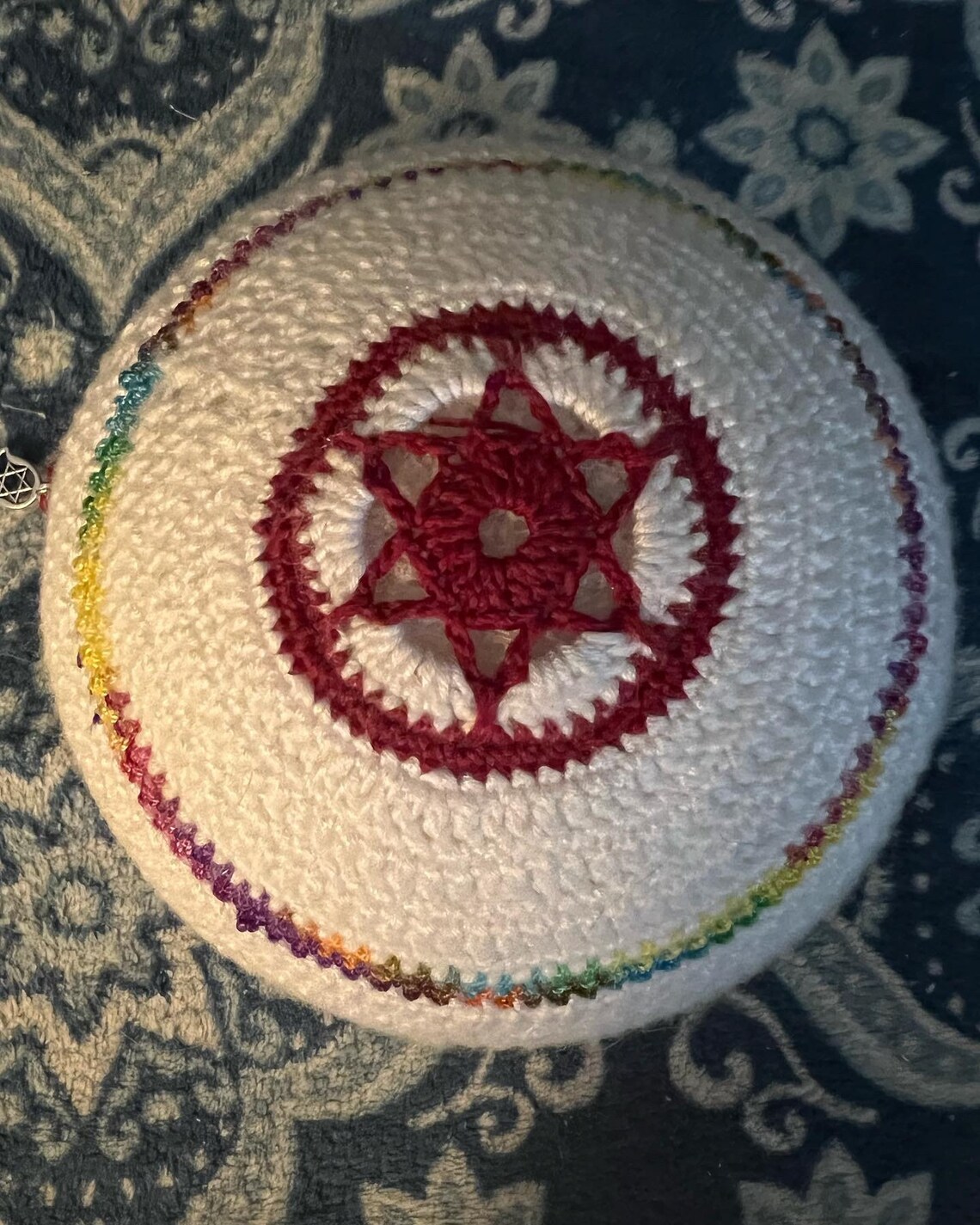 Red String Kippah - Etsy