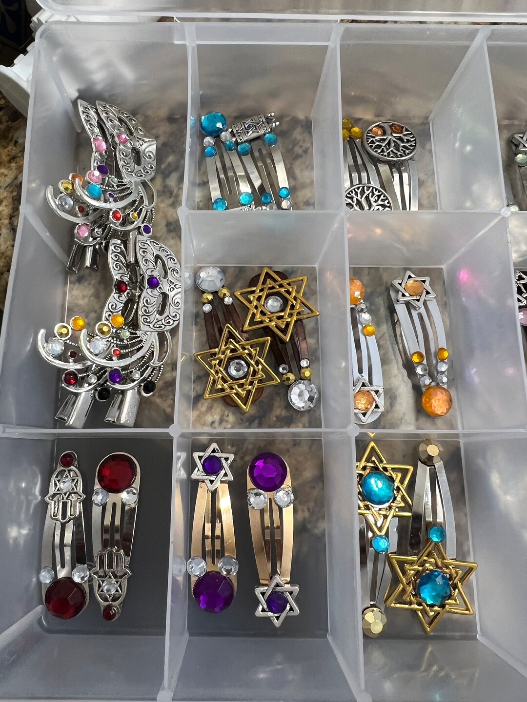 Kippah Clip Sets and Purim Mask Clips - Etsy