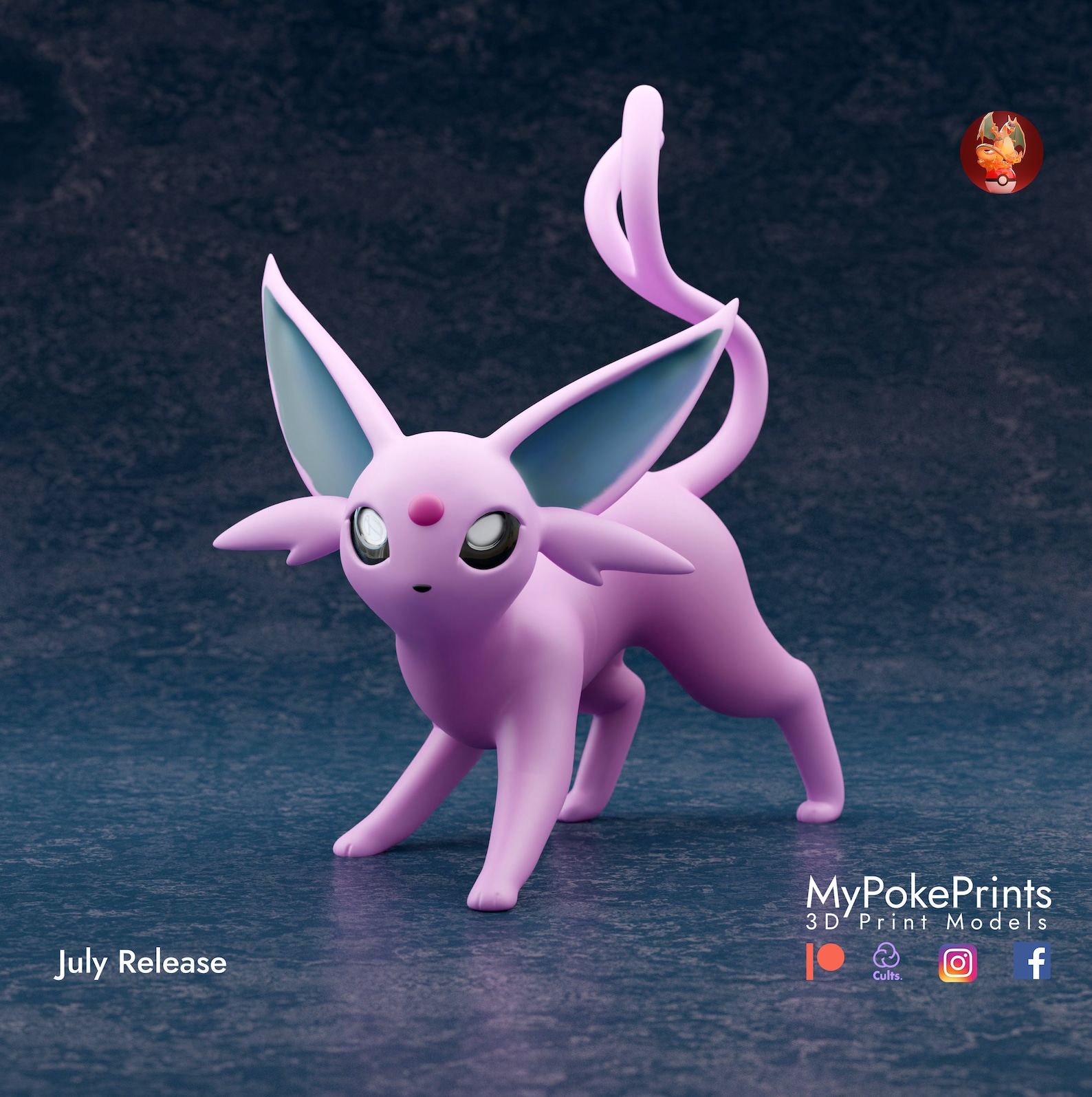 Espeon Pokemon Model/figurine unpainted - Etsy