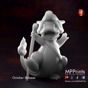 Spooky Charmander Pokemon Model/figurineunpainted - Etsy