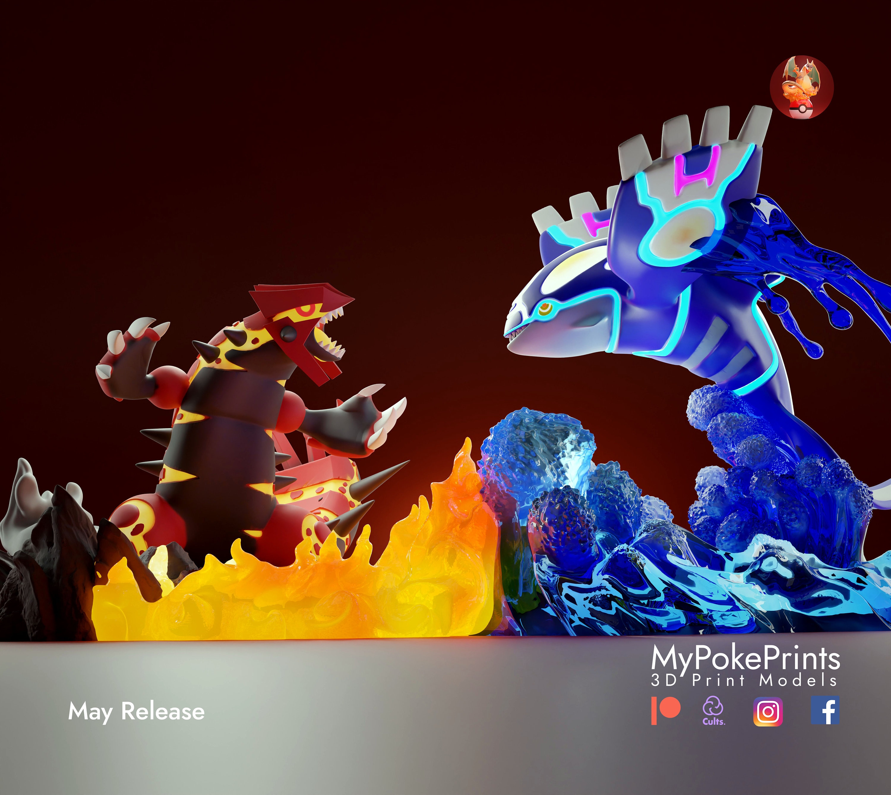 Groudon Vs Kyogre Fan Art