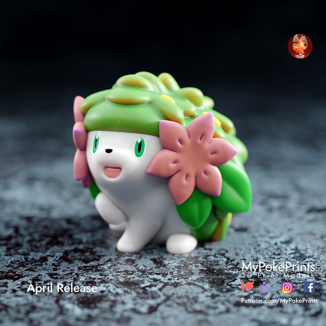 Shaymin Hedgehog Pokemon Model/figurine(unpainted) - Etsy