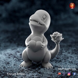 Love Charmander Pokemon Model/figurine (unpainted) - Etsy