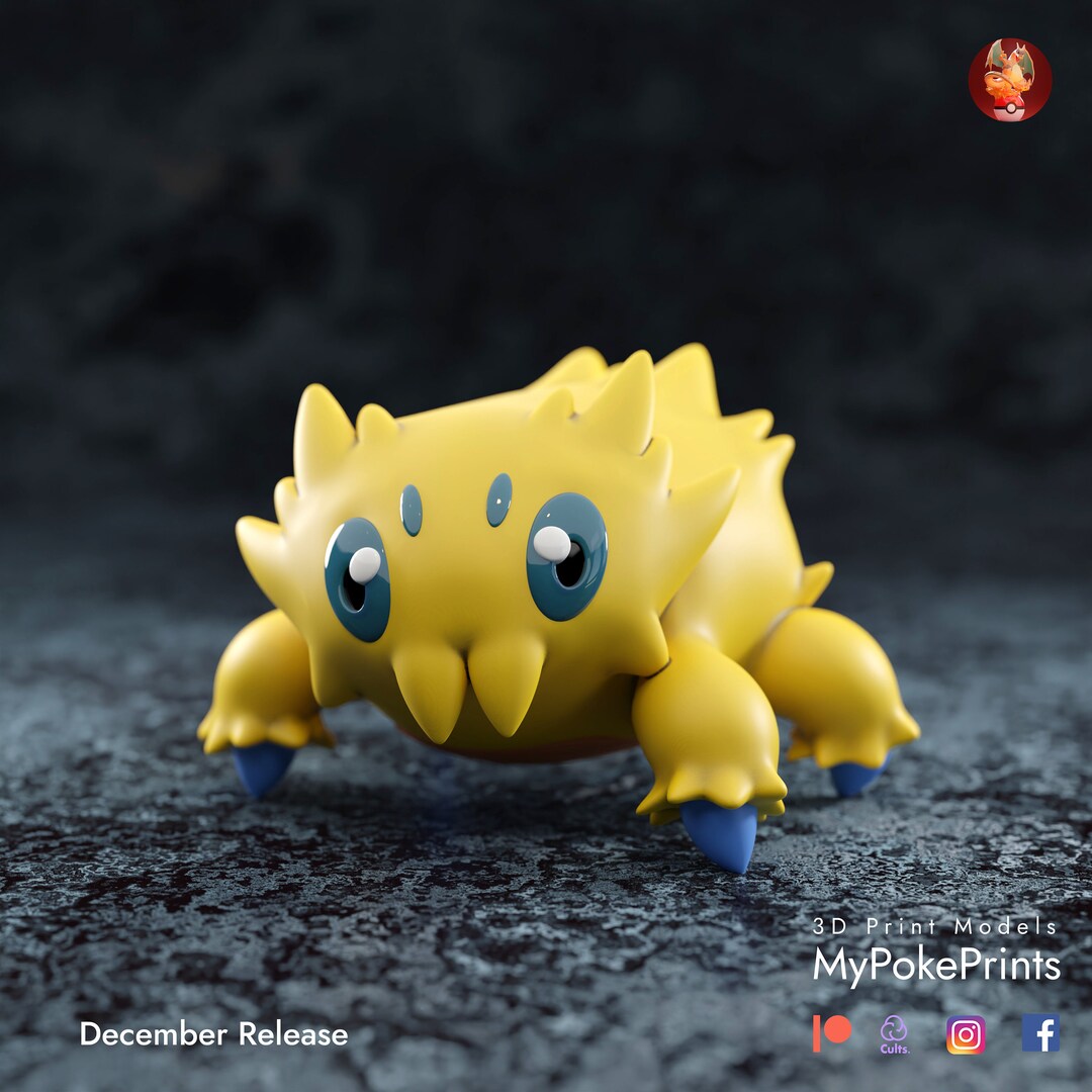 Joltic Pokemon Figurine/modelunpainted - Etsy
