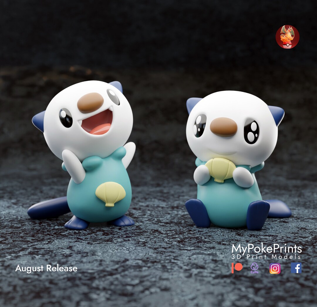 Oshawott Pokemon Model/figurine(unpainted) - Etsy
