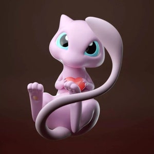Love Mew Pokemon Model/figurine - Etsy