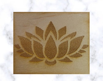 Lotus Engraving - Etsy