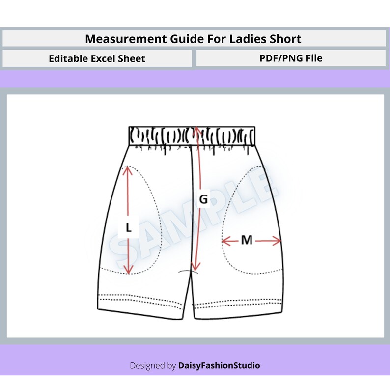 Complete Measurement Guide for Ladies Short; Point of Measurement Guide ...