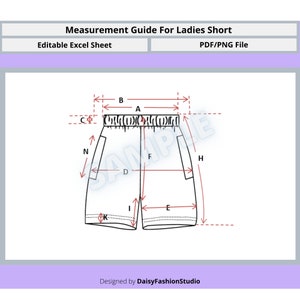 Complete Measurement Guide for Ladies Short; Point of Measurement Guide ...