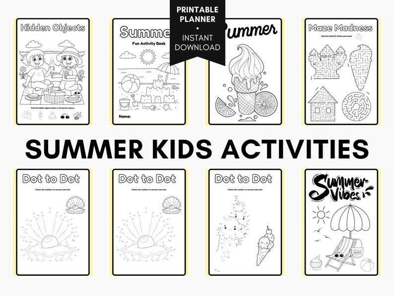 Fun Printables for Kids Kids Summer Activity Printablesfun Summer ...