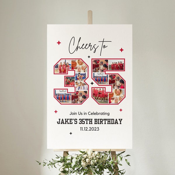 35th Birthday Sign - Etsy