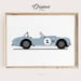 Set of 6 Baby Blue Vintage Vehicle Prints, Boys Room Decor, Vintage ...