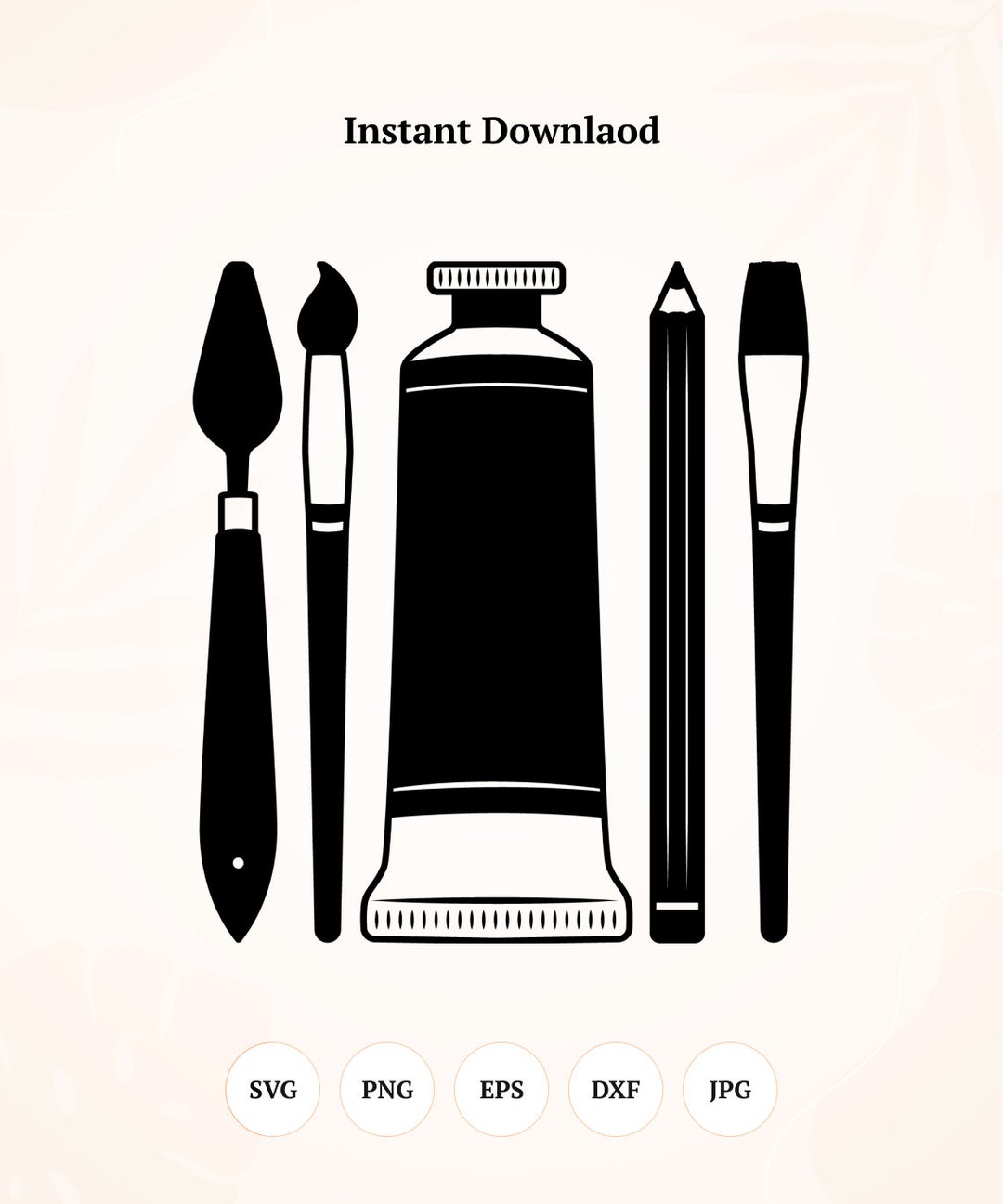 Artist SVG - Instant Download, Digital Download - Etsy