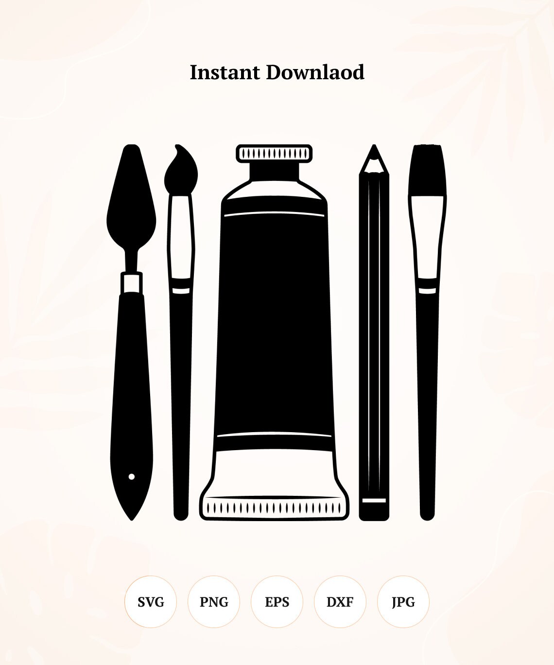 Artist SVG - Instant Download, Digital Download - Etsy