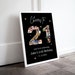 21st Birthday Poster Photo Collage Canva Poster, Customizable Canva ...