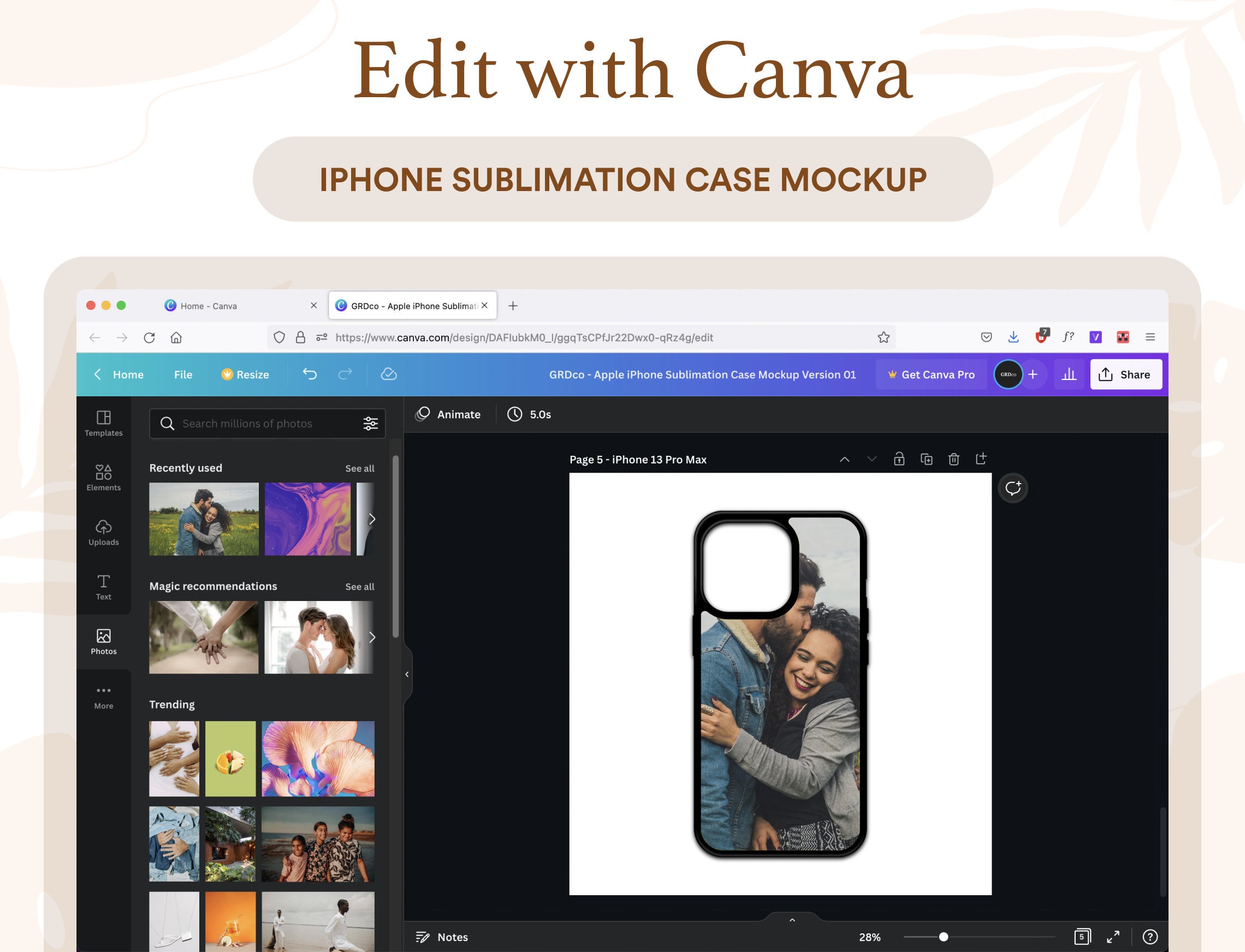 IPhone 15 Mockup Canva, iPhone 15 Pro, Canva, iPhone Mockup ...