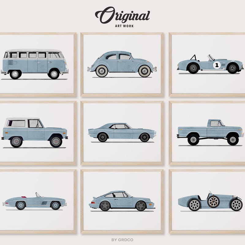 Babys Room Car Prints - Etsy
