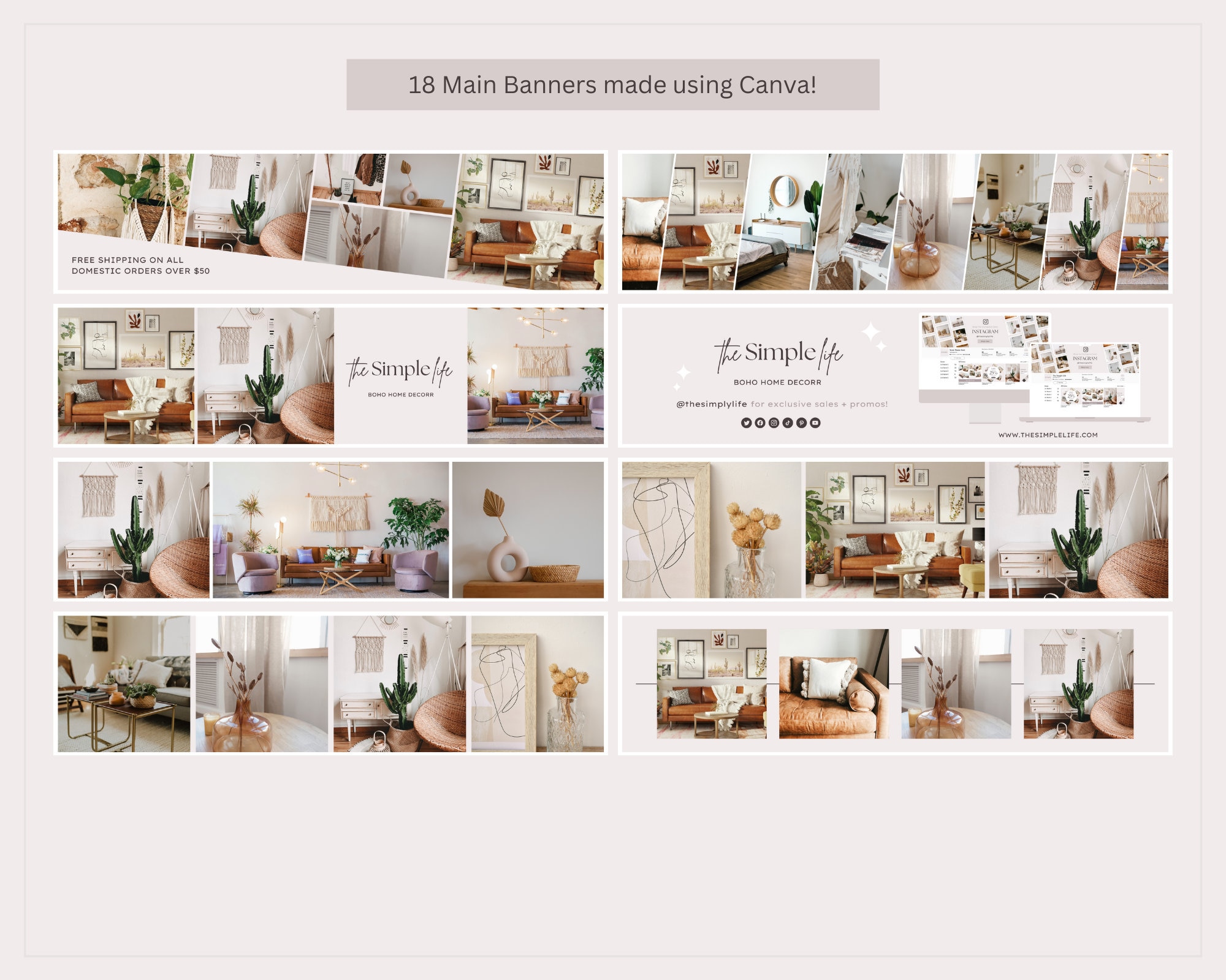 Etsy Shop Banner Kit, Etsy Canva Banners, Etsy Store Listing Images ...