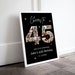 45th Birthday Poster Photo Collage Canva Poster, Customizable Canva ...