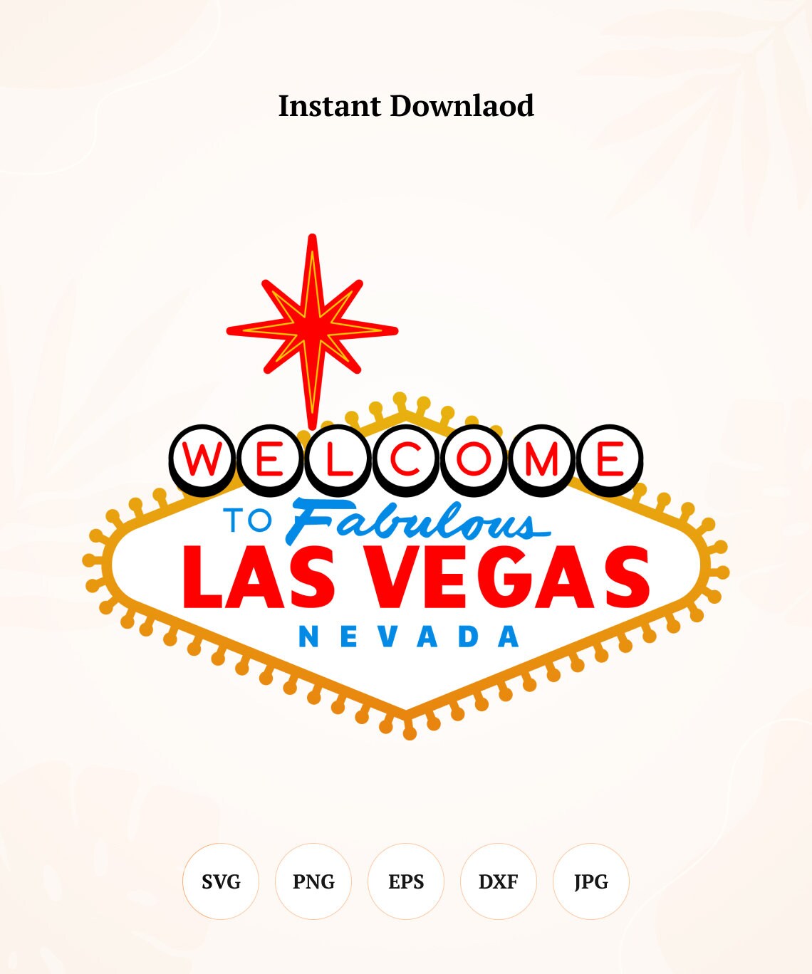 Las Vegas Sign Board, Las Vegas SVG, Las Vegas Sign, Fabulous Las Vegas ...