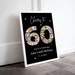 60th Birthday Poster Photo Collage Canva Poster, Customizable Canva ...