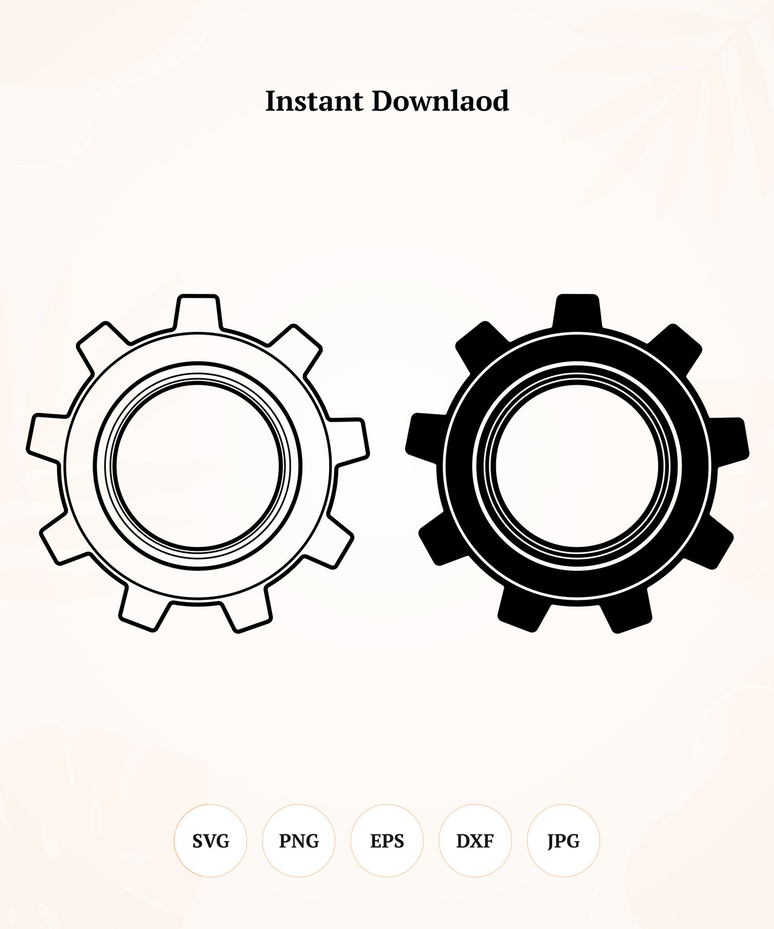 Cog Wheel Svg Cog Svg Cog Instant Download Digital - Etsy UK