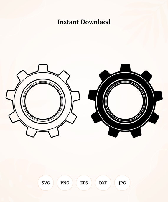 Cog Wheel Svg Cog Svg Cog Instant Download Digital - Etsy UK