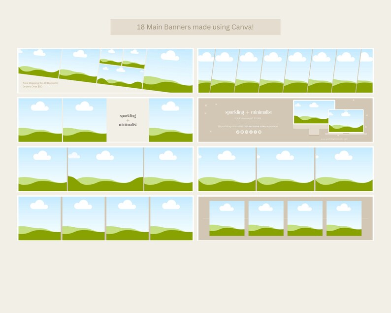 Etsy Shop Banner Kit, Etsy Canva Banners, Etsy Store Listing Images ...
