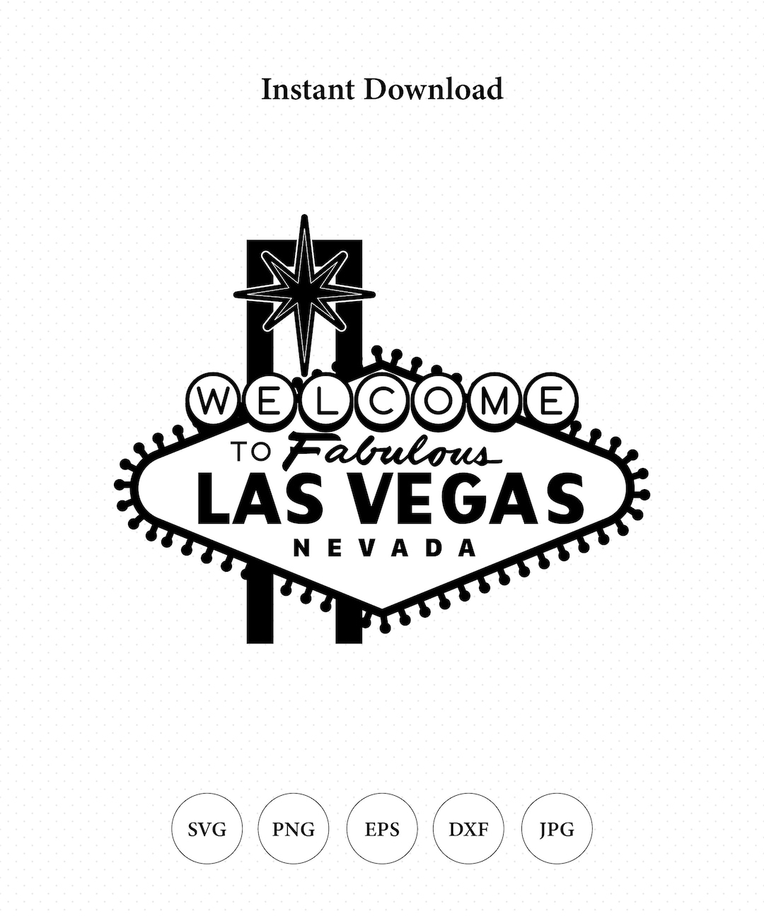 Las Vegas Sign Board, Las Vegas SVG, Las Vegas Sign, Fabulous Las Vegas ...