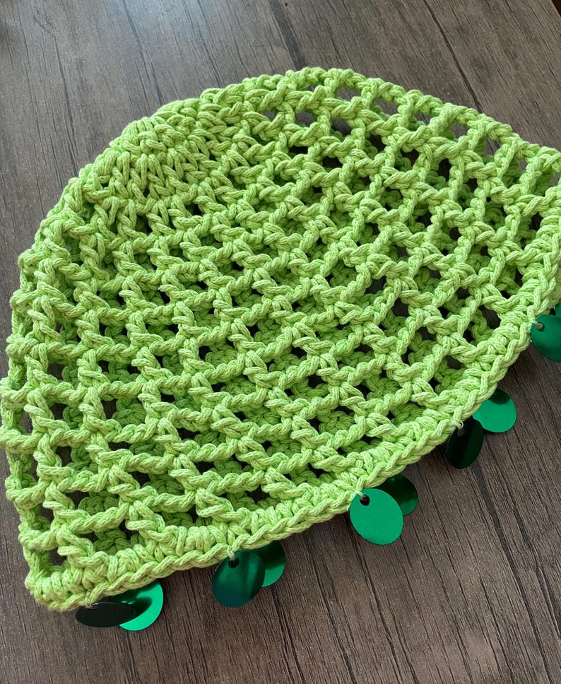 ABBA Style Crochet Mesh Skull Cap, Party Hat - Etsy