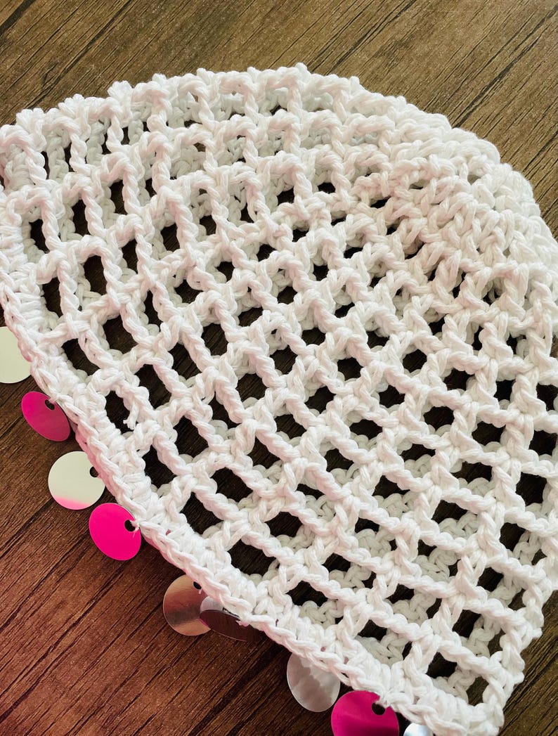 ABBA Style Crochet Mesh Skull Cap, Party Hat - Etsy