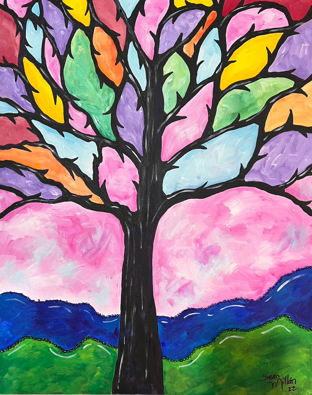 The Tree of Many Colors - Etsy