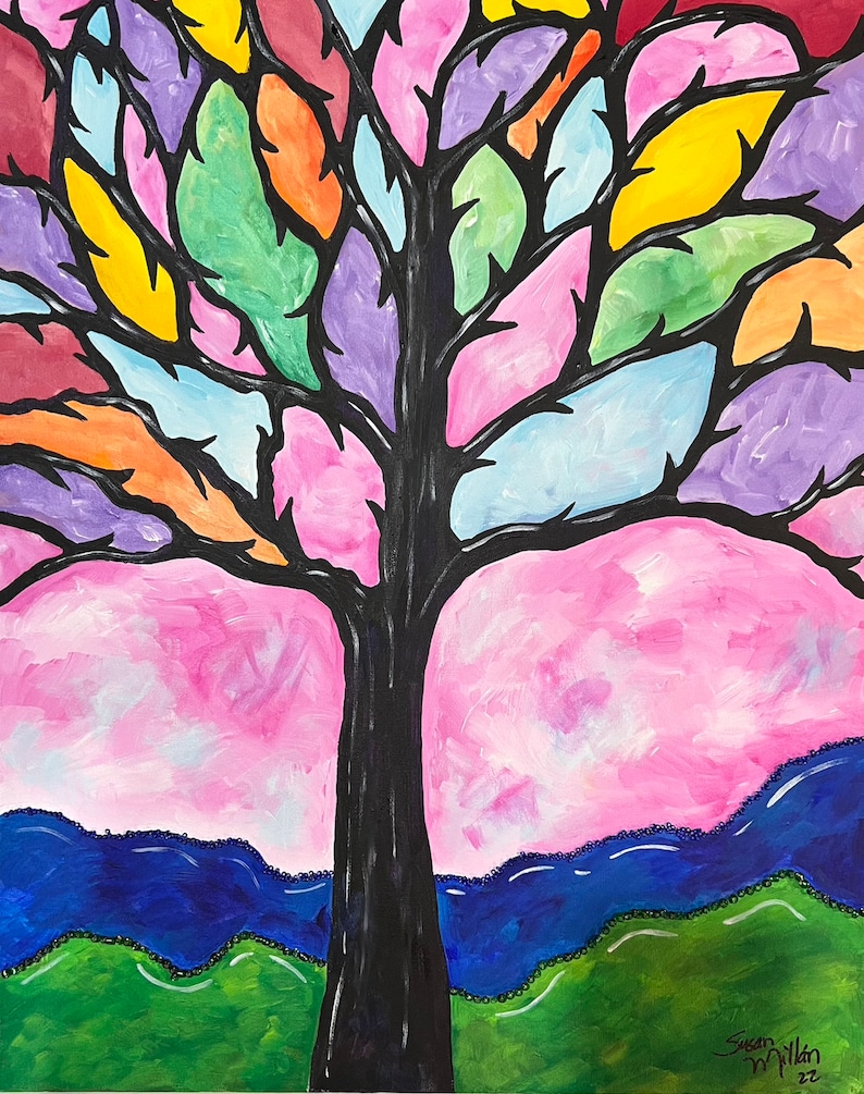 The Tree of Many Colors - Etsy