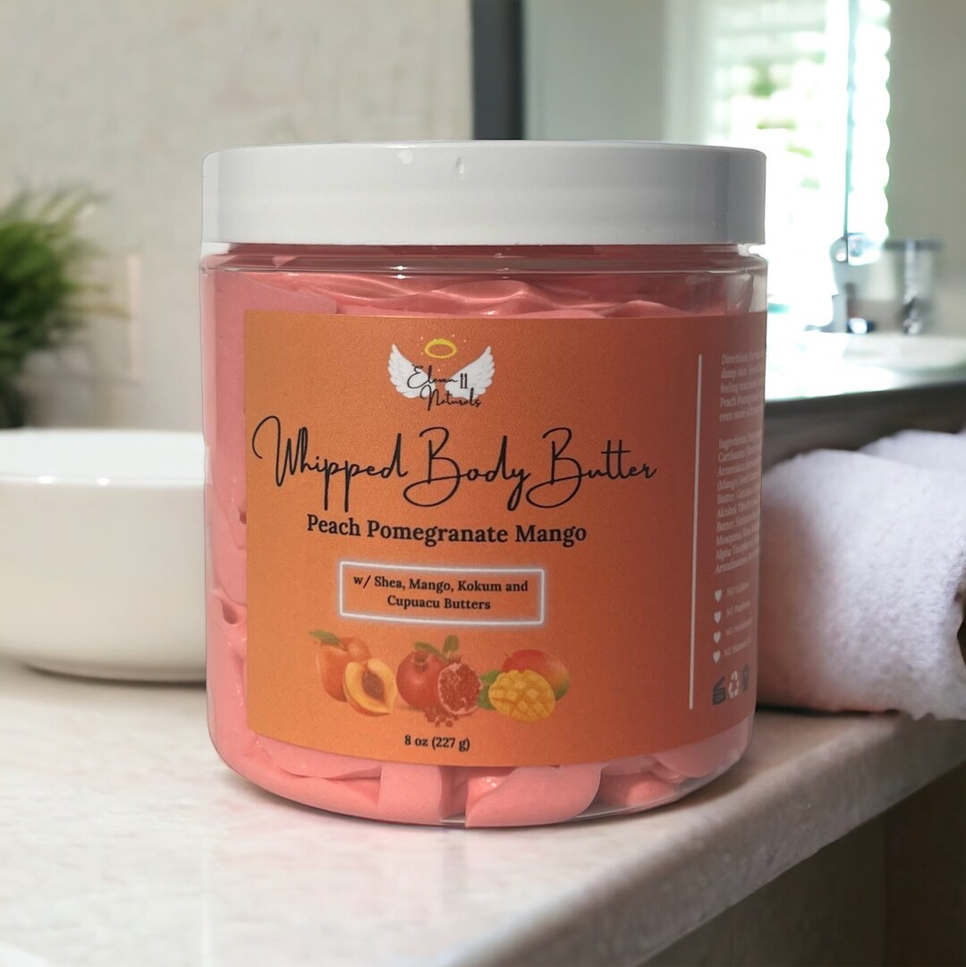 Whipped Body Butter, Body Butter - Peach Pomegranate Mango - Etsy