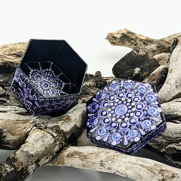 Small Painted Box - Etsy