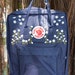 Hand Embroidery on Fjallraven Kanken Backpack With Daisy Flowers/custom ...
