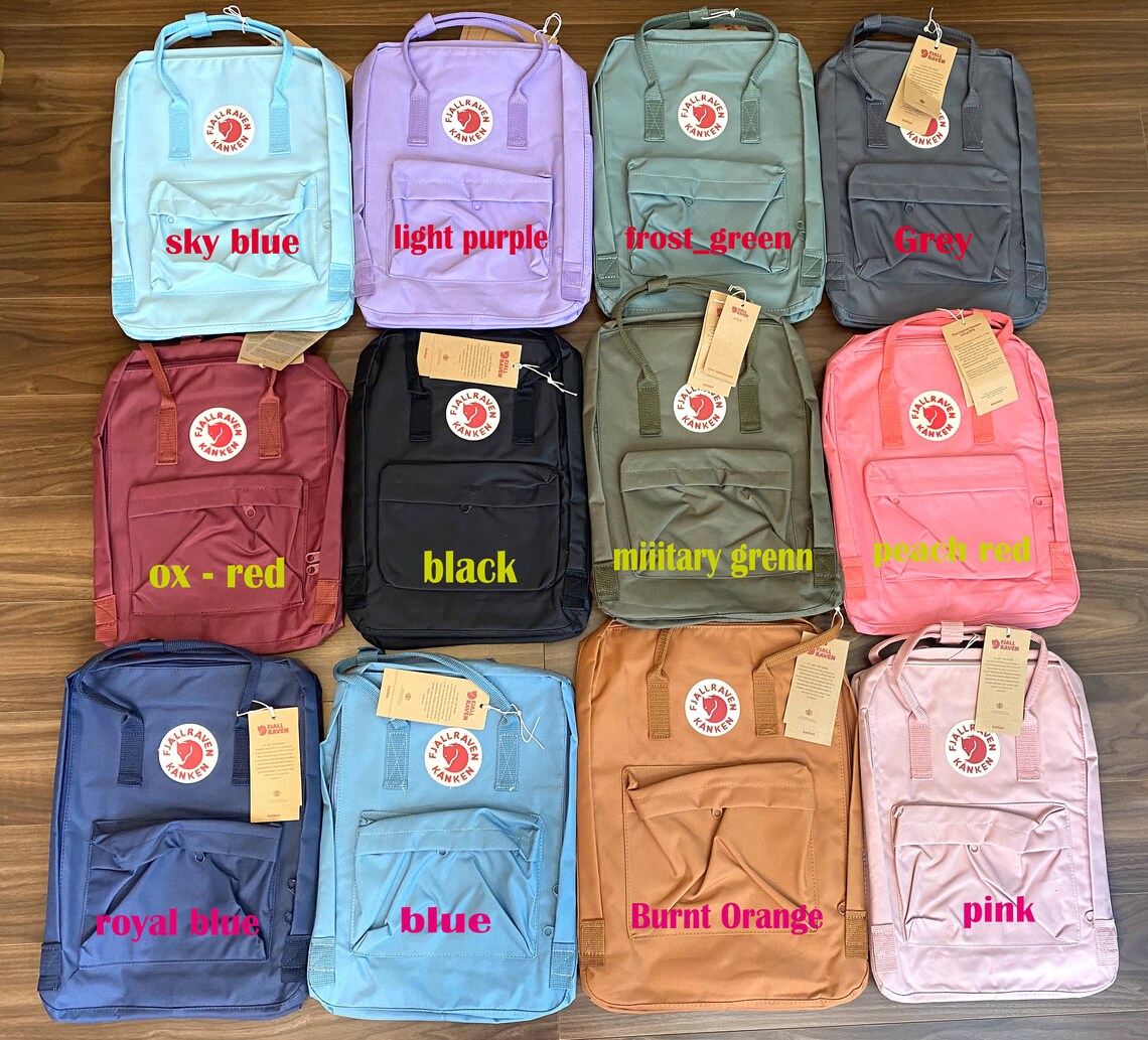 Kanken Backpack Embroidered With Flower/ Custom Kanken - Etsy