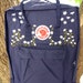 Hand Embroidery on Fjallraven Kanken Backpack With Daisy Flowers/custom ...